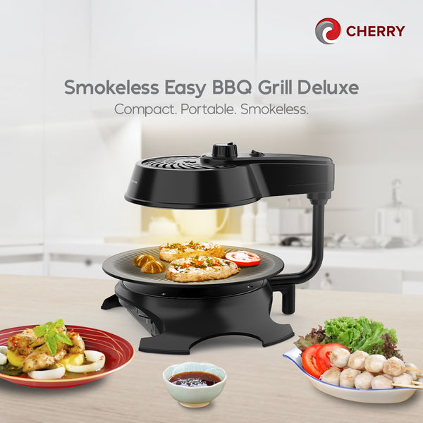 CHERRY Smokeless Easy BBQ Grill Deluxe Cherry Shop